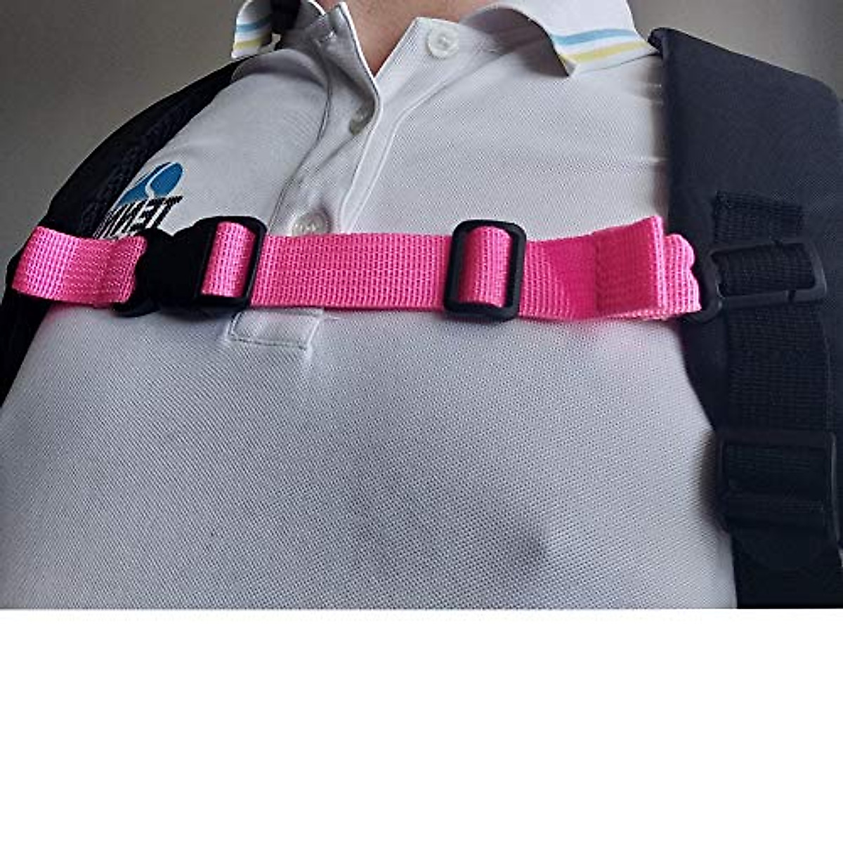 Amlrt Backpack Chest Straps Heavy Duty Adjustable Backpack Sternum Strap Chest Belt Suitable for Hiking and Jogging(Sky Blue)