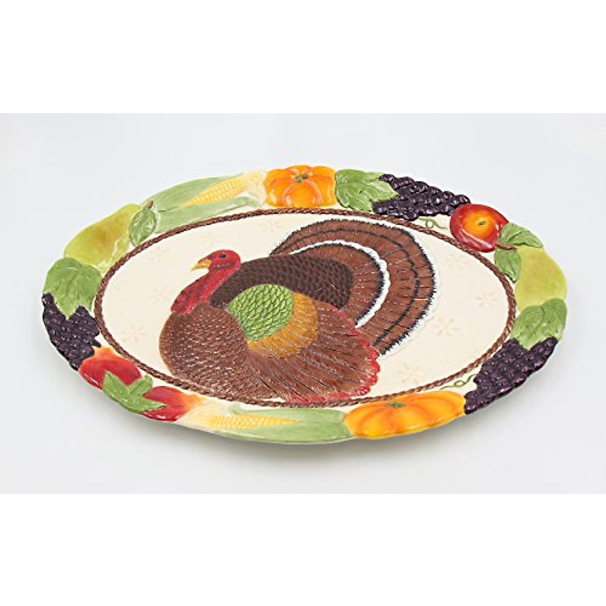 Cosmos Turkey Platter, Multicolored