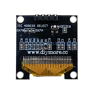 0.96" I2C IIC Serial 128X64 White OLED LCD LED Display Module for Arduino