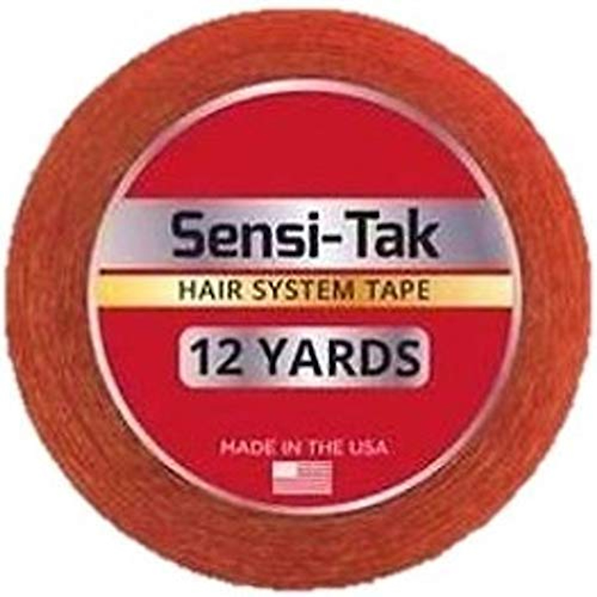Walker Tape Co. Sensi-Tak Tape. Double-Sided. 1/2" x 12 Yards. Authentic Walker Tape red