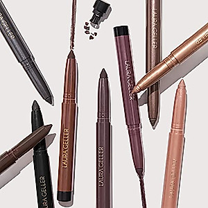 LAURA GELLER NEW YORK Kajal Longwear Kohl Eyeliner Pencil with Caffeine, Smooth & Blendable Makeup, Petal Pink