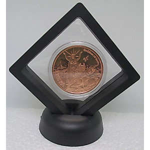 Norse Gods Series Freya - Valkyrie 1 oz .999 Copper BU Round USA Bullion Coin, Framed with Display Stand