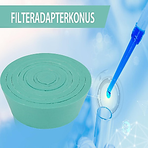 AUNMAS Filter Adapter Cones Rubber, Filtration Flask Vacuum Rubber Adaptor L25 204Y Stopper Buchner Funnel Flask Filtration Set