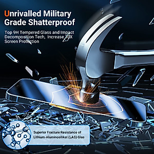 TORRAS Diamond Shield for iPhone 13 Pro Max Screen Protector for iPhone 14 Plus Phone Screen Saver Ultra Strengthened Tempered Glass [Full Coverage] Shatterproof [Anti-Fingerprint] 2-Pack, 6.7"