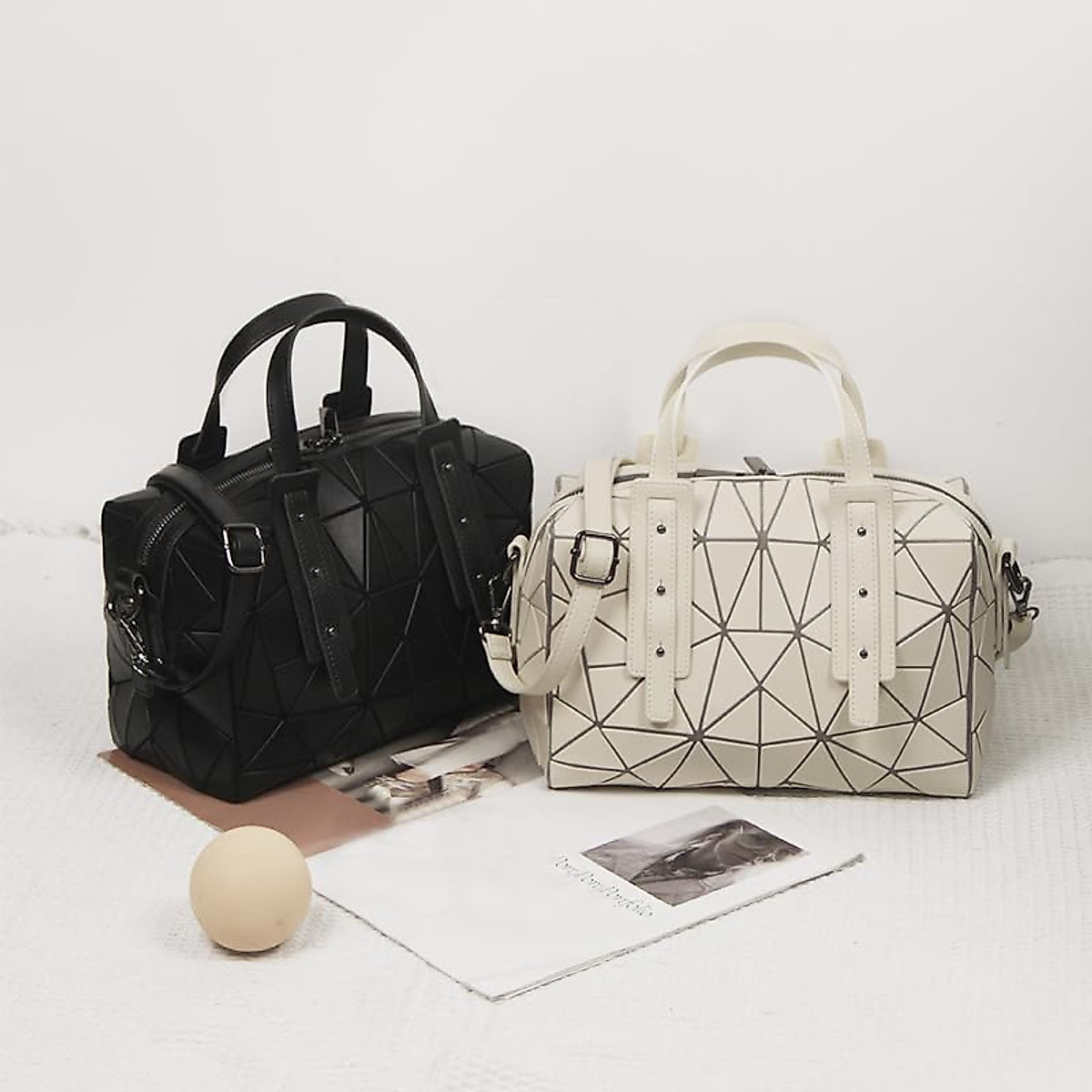 Geometric Backpack Holographic Luminous Backpacks Reflective Bag Luminesk Irredescent Rucksack Luminous NO.2