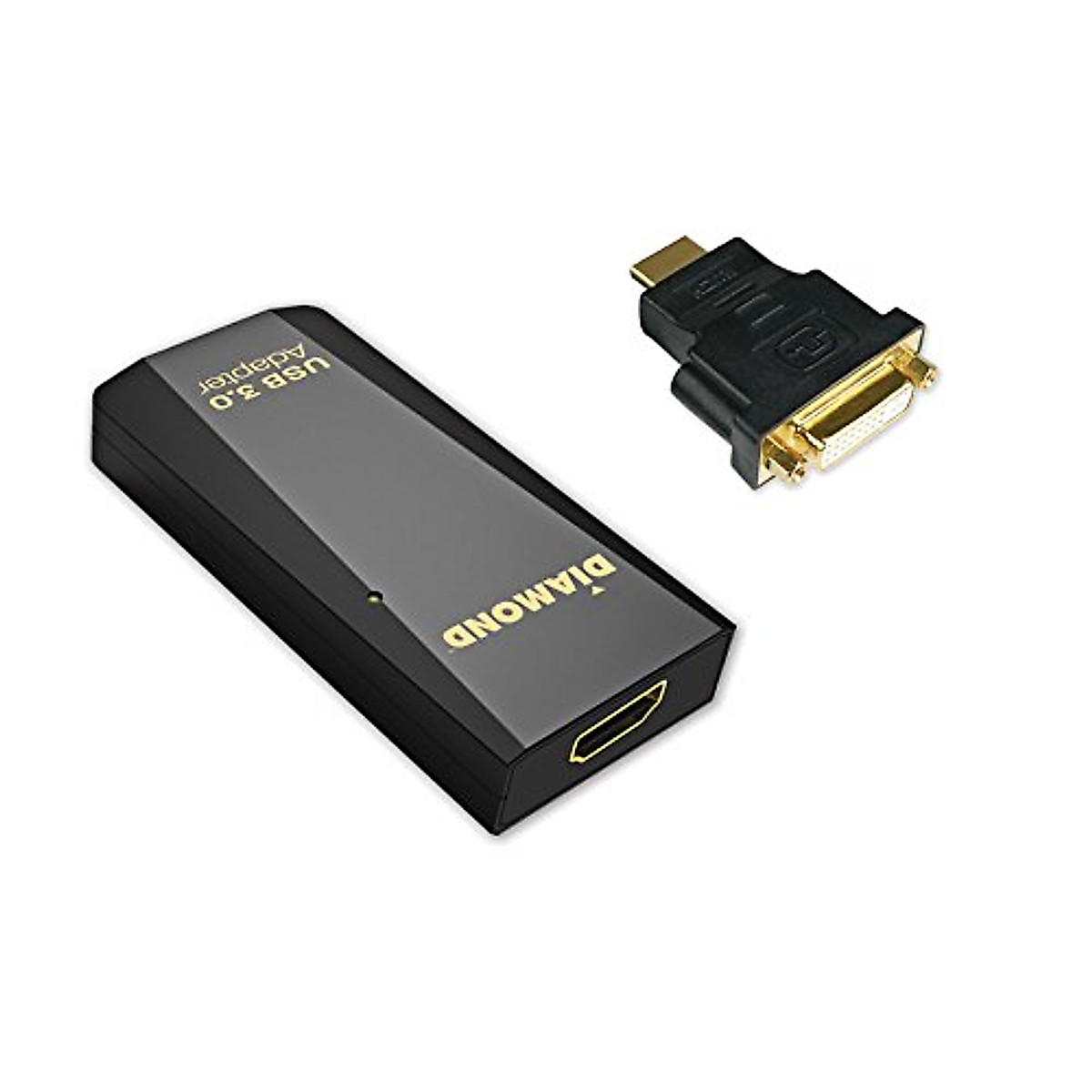 Diamond Multimedia BVU3500H USB/USB-C/TB3 to DVI/HDMI Video Graphics Adapter, Windows 11, 10, 8.1, 8, 7, XP, MAC OS and Android 5.0+
