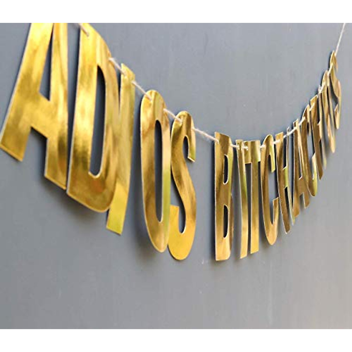 Adios Bitchachos Gold Banner Final Fiesta Moving Going Away Party Fiesta Party Cinco de Mayo Taco Party Goodbye Party College Graduation Retirement Party Decorations