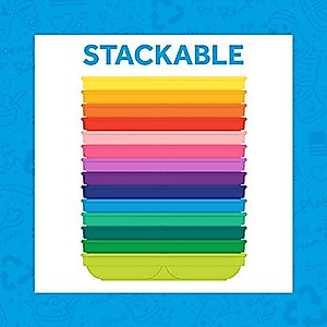 Re-Play Made in USA Toddler Dinnerware Set - No-Spill Sippy Cup, 7" Divided Plate, Rounded Tip Fork and Deep Scoop Spoon - Dishwasher/Microwave Safe Plastic Dinnerware Set - Teal