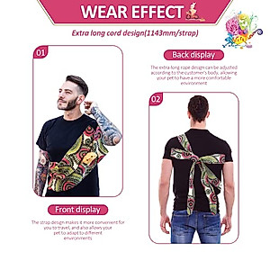 Dragon Leash Harness plus bacakpack,Bearded Dragon Lizard Leash Harness-Bearded Dragon Carrier with Straps Adjustable Reptile Soft Lizard Sling for Bearded Dragon Lizard Reptiles (white and dark blue)