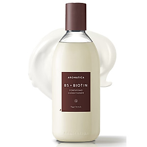 AROMATICA B5+ Biotin Fortifying Conditioner 13.53 oz / 400 ml – Intensive Nutritional Care for Weak, Thin Hair – Alleviates Hair Loss and Prompts Hair Growth - Free from Sulfate, Silicone, and Paraben