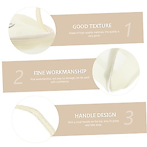 Gogogmee Mesh Tote 2pcs Wool Storage Bag Braid Accessories Thread Home Tools Woven Tote Bag Yarn Balls Organizer Basket Knitted Tote Bag Knitting Bag Mesh - Nylon Wire Clamp