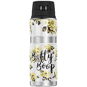 Betty Boop Yellow Flowers THERMOS STAINLESS KING Stainless Steel Drink Bottle, Vacuum insulated & Double Wall, 24oz