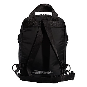 adidas Originals Micro Backpack Small Mini Travel Bag, Black/White, One Size