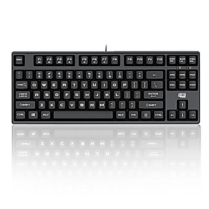 Adesso AKB-625UB - Easy Touch Compact Mechanical Gaming Keyboard,Black