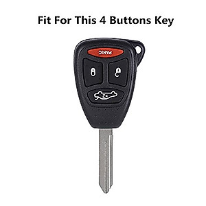 Hot Pink Silicone Rubber Keyless Entry Remote Key Fob Case Skin Cover Protector fit for 2006 2007 MITSUBISHI Raider