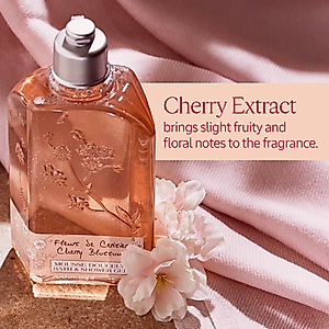 L'Occitane Comforting & Nourishing Cherry Blossom Shower Gel 8.4 fl. Oz: Fruity and Floral Aroma, Infused With Cherry Blossom Extract, Cleansing