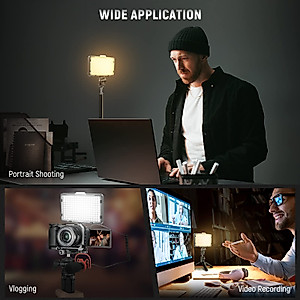 Neewer 176 LED Video Light Lighting Kit: Dimmable 176 LED Panel, with 2200mAh Li-ion Battery, USB Battery Charger and Carrying Case for Product and Portrait Photography