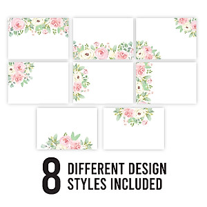 Hadley Designs 56 Floral Self Adhesive Name Tags Sticker for Kids - Name Tag Stickers for Kids Name Labels for School, Nametags Labels for Classroom Labels for Teachers, Sticky Name Tags for Clothes