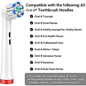 20 Pcs Electric Toothbrush Replacement Heads Compatible with Braun Oral B Extra Thin Soft Bristles for Pro Sensitive Gum Care, Sensi Ultra Thin for Oral-B Toothbrush Brush Heads Gentle Cleaning Refill