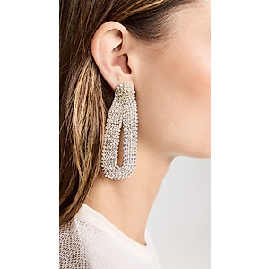 Deepa Gurnani Women's Deepa by Deepa Gurnani Shyna Earrings, Silver, One Size