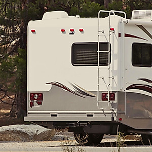 RV Bumper Raw 14 Gauge Steel | Standard 4" x 4" Bumper | RV Rear Bumper (with Bumper Plugs)