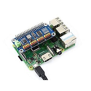 waveshare Servo Driver Hat for Raspberry Pi 3B+ 3B 2B Zero WH Zero W Zero 16 Channel PWM Outputs 12 Bit Resolution I2C Interface