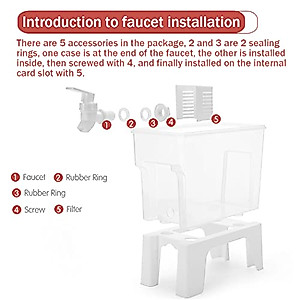 Plastic Drink Dispenser, 0.85 Gallon Beverage Dispenser With Spigot, Iced Juice Lemonade Dispenser, Milk Dispenser For Fridge Gallon, Small Water Dispensers, Liquid Laundry Detergent Dispenser