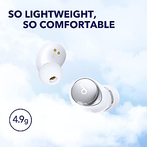 soundcore by Anker Space A40 Adaptive Active Noise Cancelling Wireless Earbuds, Reduce Noise by Up to 98%, Ultra Long 50H Playtime, Hi-Res Sound, App Customization, Wireless Charge (Renewed)