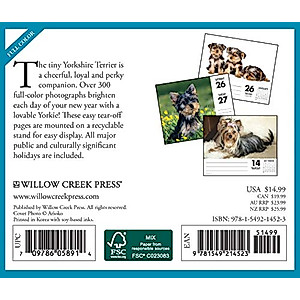 Just Yorkies 2021 Box Calendar (Dog Breed Calendar)