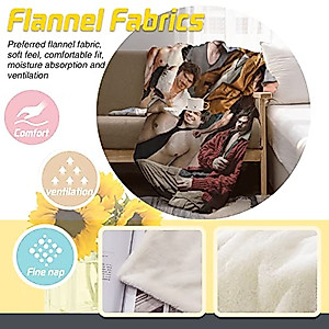 Soft Collage Blanket Ian Joseph Somerhalder Anti-Pilling Flannel Throw Blanket for Men/Women 50"×40", Home Decor