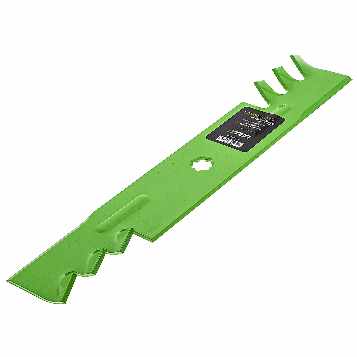 8TEN LawnRAZOR Mower Blade Set for John Deere 145 155C 48 Inch Deck GY20852 AM141035 GX21784 GY20852 (Toothed Mulching)