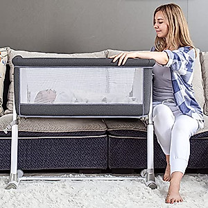 RONBEI Bassinet for Baby, Baby Bassinet Bedside Sleeper Bedside Bassinet Baby Crib for Newborn/Infants/Baby Boy/Baby Girl