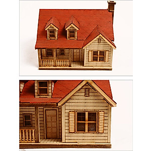DESKTOP Wooden Model Kit Western House 2 by Young Modeler