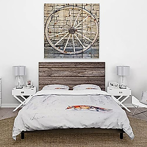 DESIGN ART Designart 'Red Fox Running in White Snow II' Farmhouse Duvet Cover Set Full/Queen Cover + 2 Shams 3 Piece