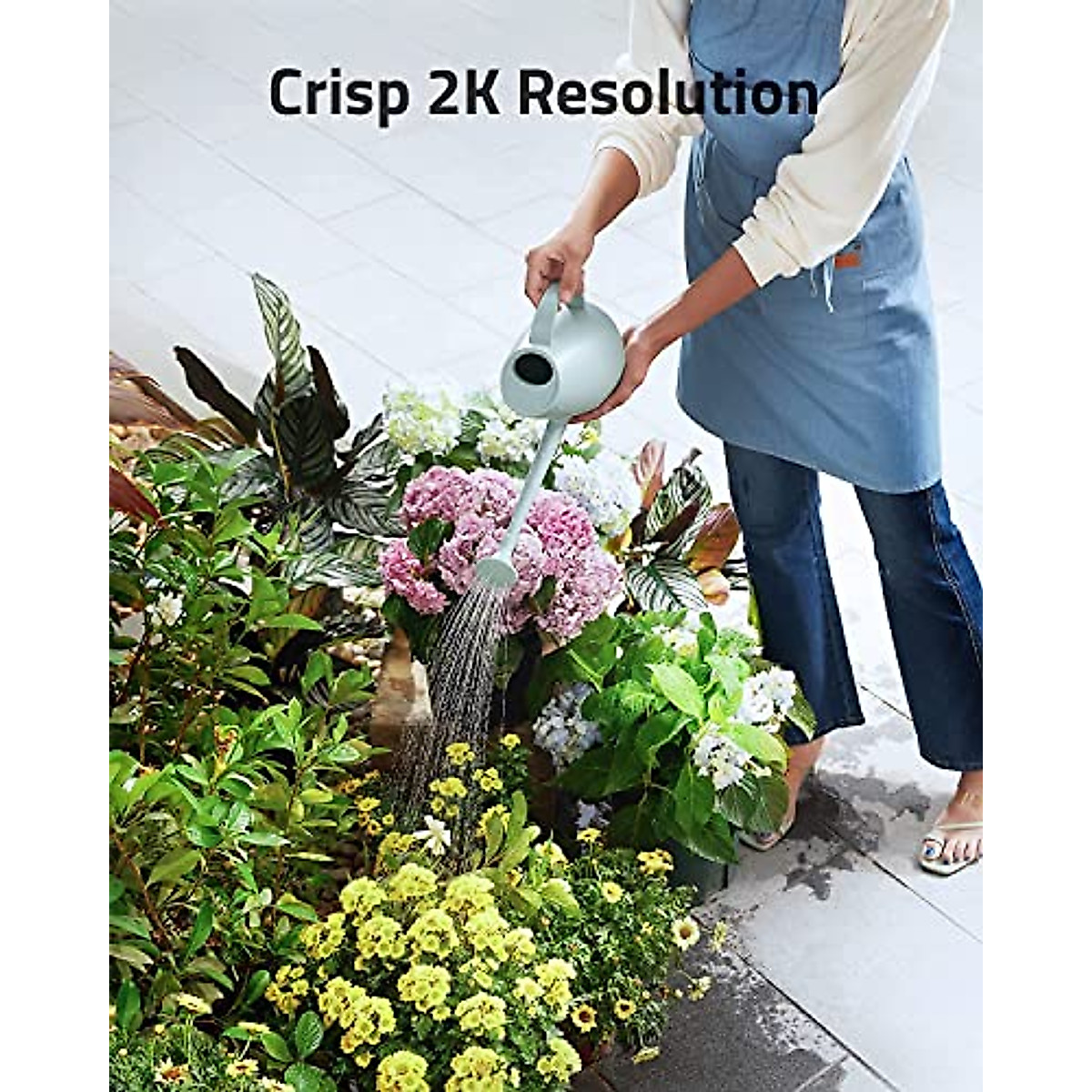 eufy Security, SoloCam E40, Outdoor Security Camera, WiFi, Wireless, Wire-Free, Advanced AI Person-Detection, Two-Way Audio, 2K Resolution, 90dB Alarm, IP65 Weatherproof, No Monthly Fee (Renewed)