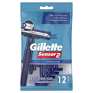 Gillette Sensor2 Disposable Razors, 12 Count