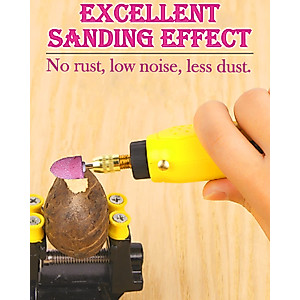 SHITIME 72 Pack Grinding Stone Set 1/8" Shank, Sanding Drill Bit for Rotary Tool Flap Wheel for Grinding, Polishing, Deburring Ferrous Metal(12/10/8/6/5/4mm Bullet Shape)