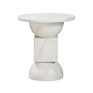 Tov Furniture Chip Marble Print Indoor/Outdoor Side Table