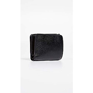 Marc Jacobs Women's The Snapshot DTM Mini Compact Wallet, Black, One Size