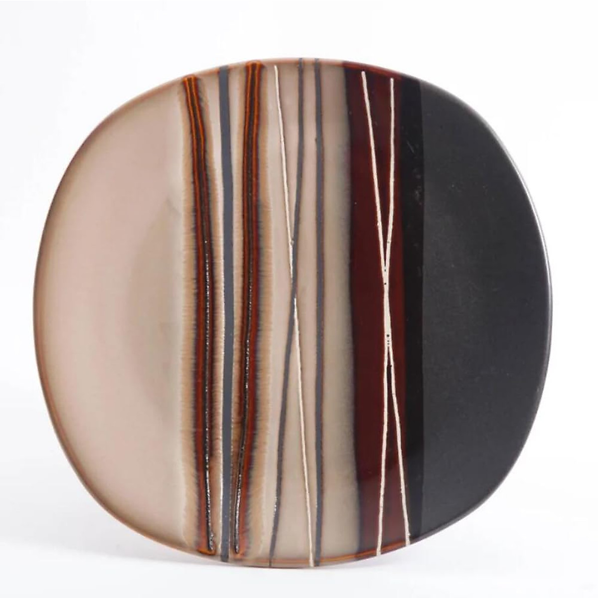 IHIPPO Dinnerware Sets Modern Ceramic Stoneware Plate Mug & Bowl Sets Kitchen Dinnerware Dinnerware Brown Set of 16 Dinner Plates Dishes Microwave and Dishwasher Safe Serive for 4 Person