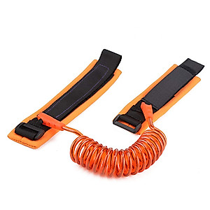 Anti Lost Wrist Link, Toddler Wrist Leash, Child Safety Wrist Leash, Anti Lost Rope Walking Harness for Kids, Maximum Length 1.5m (Blue+Orange)