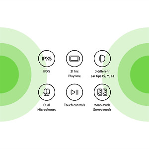 Belkin SoundForm Rise True Wireless Ear Buds with Wireless Charger Case, Dual Microphone, IPX5 Water Resistant Earbuds, Bluetooth Headphones, Compatible with iPhone, Galaxy, and More - White