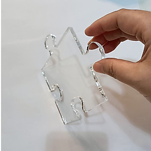 Acrylic Router Template,Puzzle Piece Serving Board Router Template for Charcuterie Home Kitchen Cutting Board Handle (Large)