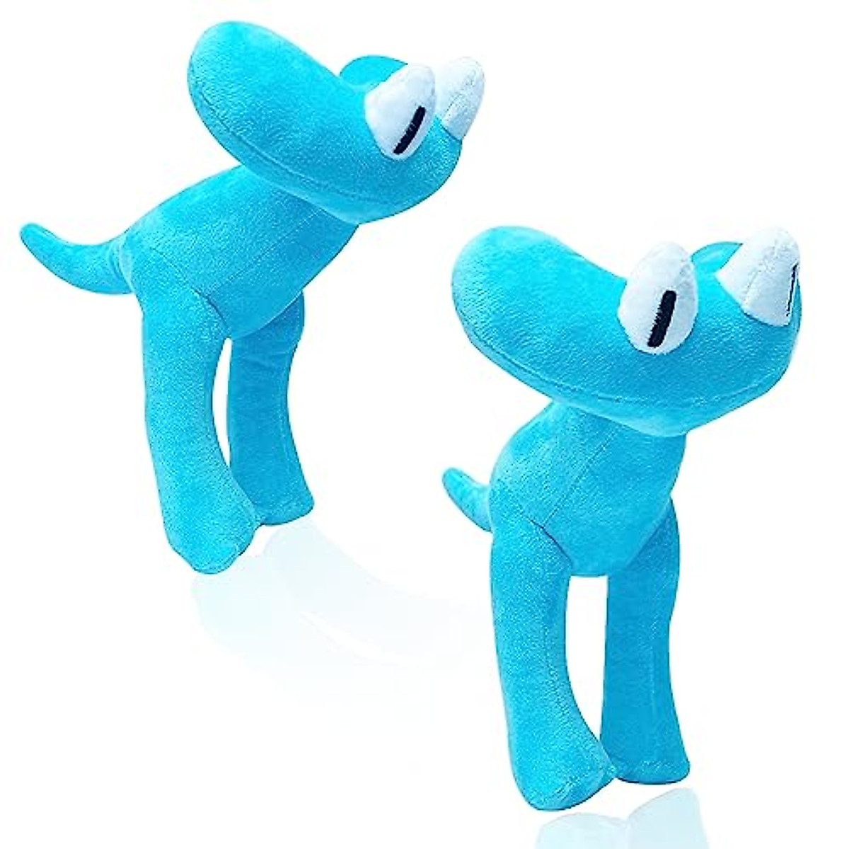 SmallBos Rainbow Friends Plush, Rainbow Fiends Chapter 2, Cyan Rainbow Friends Plush, Rainbow Friends Toys, Rainbow Friends Birthday Decorations (Cyan + Yellow)