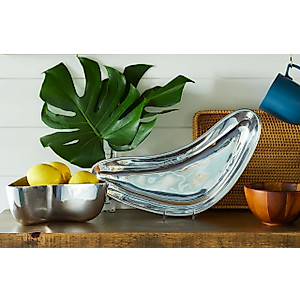 nambe Boomerang Bowl, Made of Metal Alloy, Measures 8.5-Inches, Serving Bowl, Small Dish, Countertop, Fruit, Salad and Sides Bowl, Centerpiece, Kitchen Décor