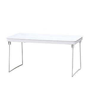 Q.Y.Home Stackable Storage cabinets, Storage Rack, Kitchen Storage Rack, Living Room Storage Racks, Bathroom Storage Rack. For Kitchen, Bathroom, Living Room, School Dormitory - 2 Pack (White)