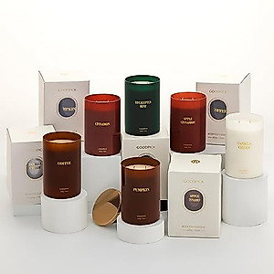 Goodpick Vanilla Scented Candles 22 oz, Luxury Aromatherapy Candles for Home, 2-Wick Soy Candle, Large Jar Candles Gifts for Women, Bath Gift, Christmas, Birthday, 120 Hours Burn Time