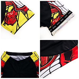 JPOJPO Cycling Jersey for Men Pro Team Bicycle Clothing MTB Bike Jerseys Shorts Set