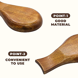 Spoon Rest For Stove Top, Wooden Spoon holder, Spoon Rest for Kitchen Counter, Stove Spoon Holder Perfect for Spatula, Spoon or Tong, Modern, Rustic & Smooth Spoon Rest as a Dining Table Decor