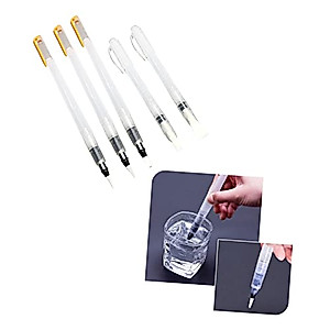 TEHAUX 6pcs Paint Brushes for Pencil Set Suits for Marker Sets for Water Drawing Brush Pen Watercolor Brush Marker Pen Pilot Ink Pen Water Coloring Brush Pen Watercolor Pen
